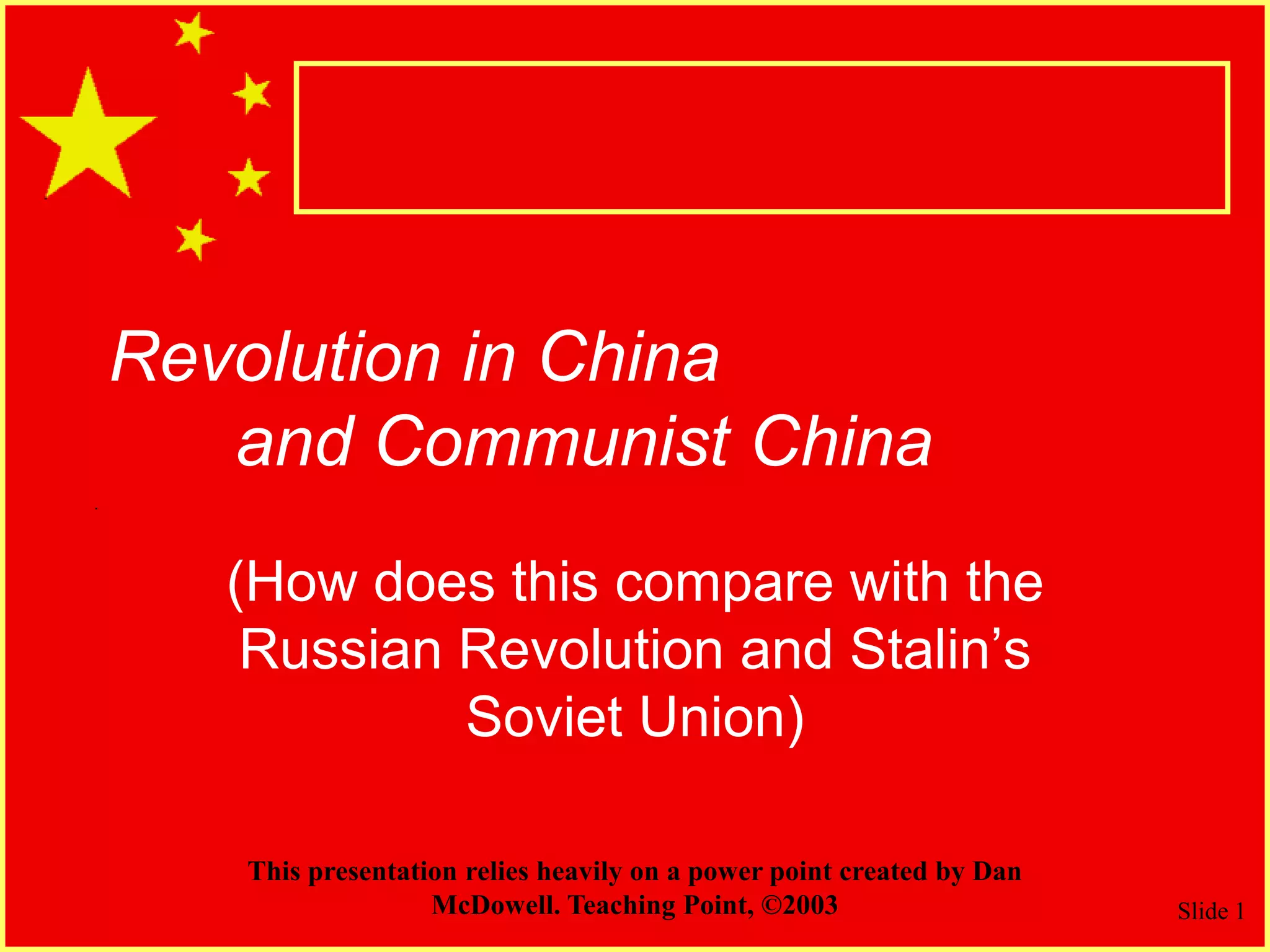 Chinese Communist Revolution | PPTX
