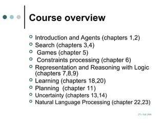 intro-class to artificial intelligence ppt | PPT