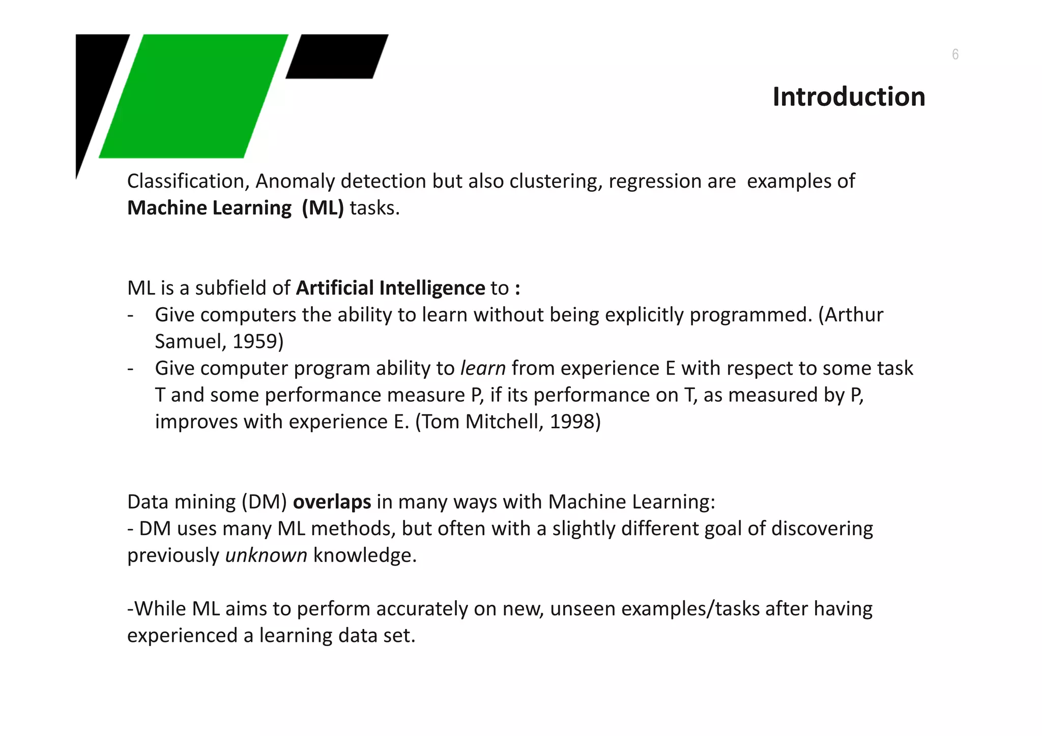 Introduction to conventional machine learning techniques | PPT