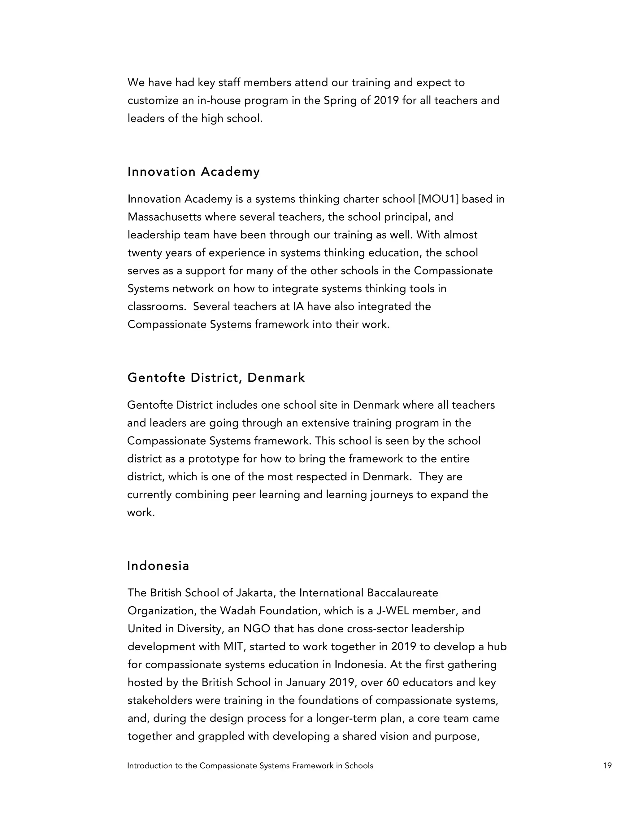 Introduction to the Compassionate Systems Framework in Schools | PDF