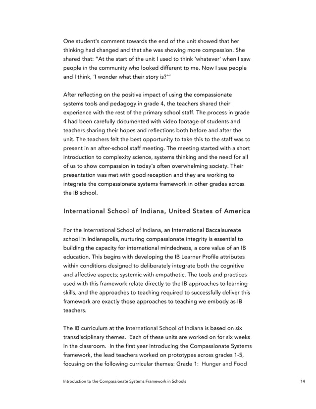 Introduction to the Compassionate Systems Framework in Schools | PDF