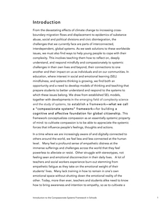 Introduction to the Compassionate Systems Framework in Schools | PDF