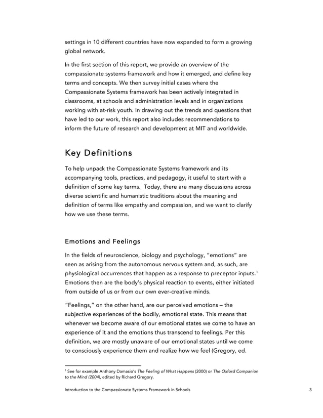 Introduction to the Compassionate Systems Framework in Schools | PDF