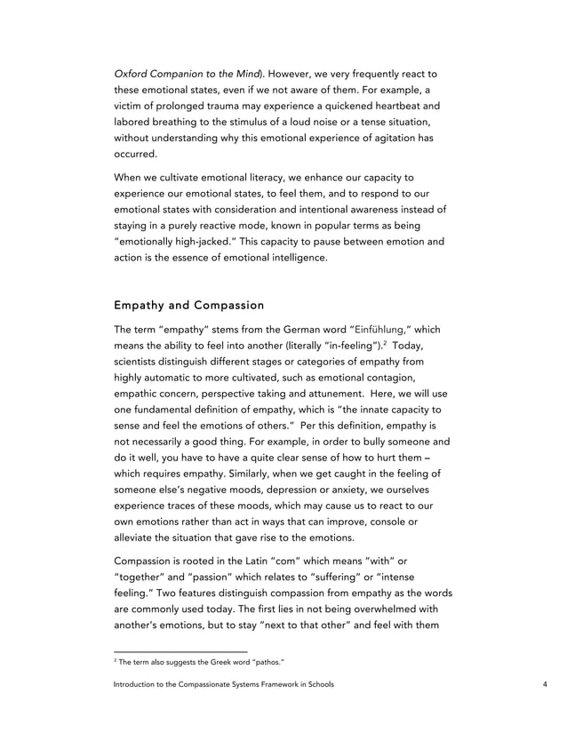 Introduction to the Compassionate Systems Framework in Schools | PDF
