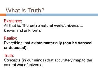 Class Notes - Critical Thinking and The Nature of Knowledge | PPTX