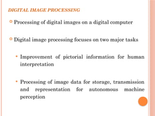 Introduction to Digital Image Processing | PPT