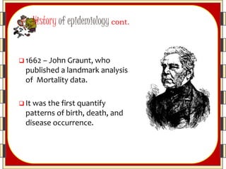 Introduction to Epidemiology | PPTX