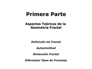 Intro fractales | PPT