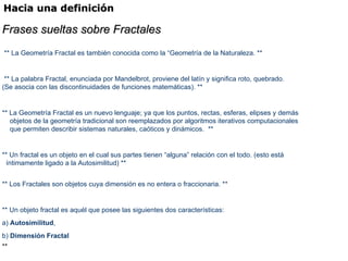Intro fractales | PPT