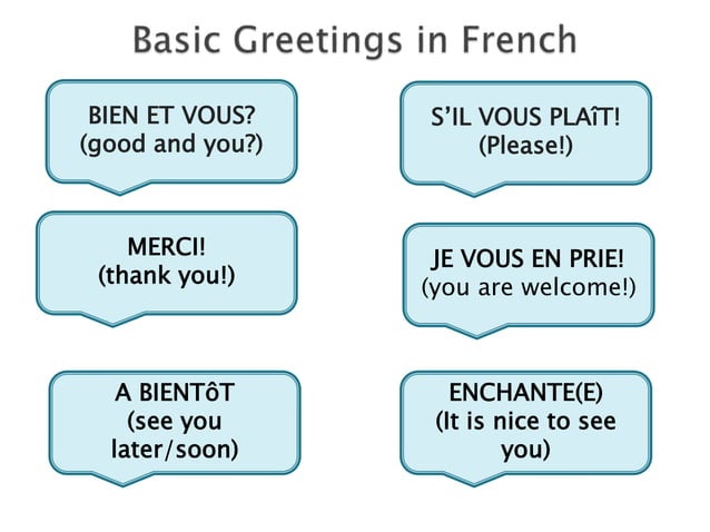 Introduction to French Language | PPTX