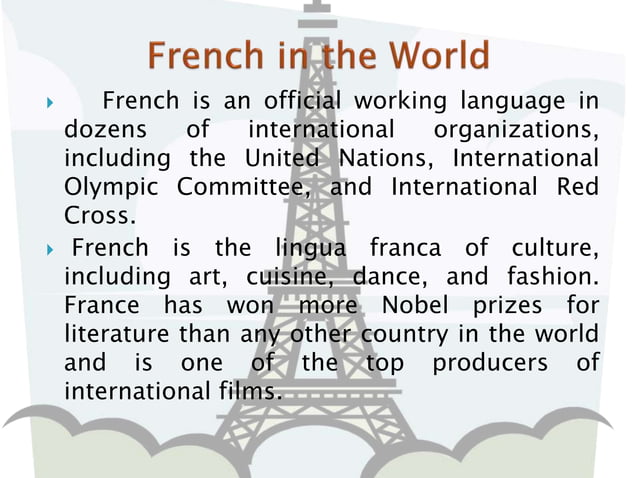 Introduction to French Language | PPTX