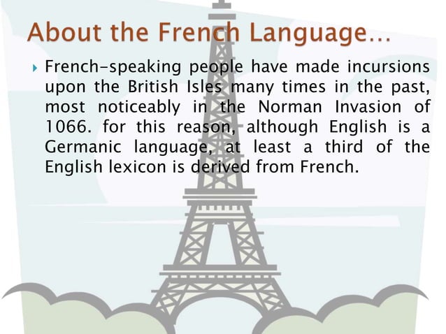 Introduction to French Language | PPTX