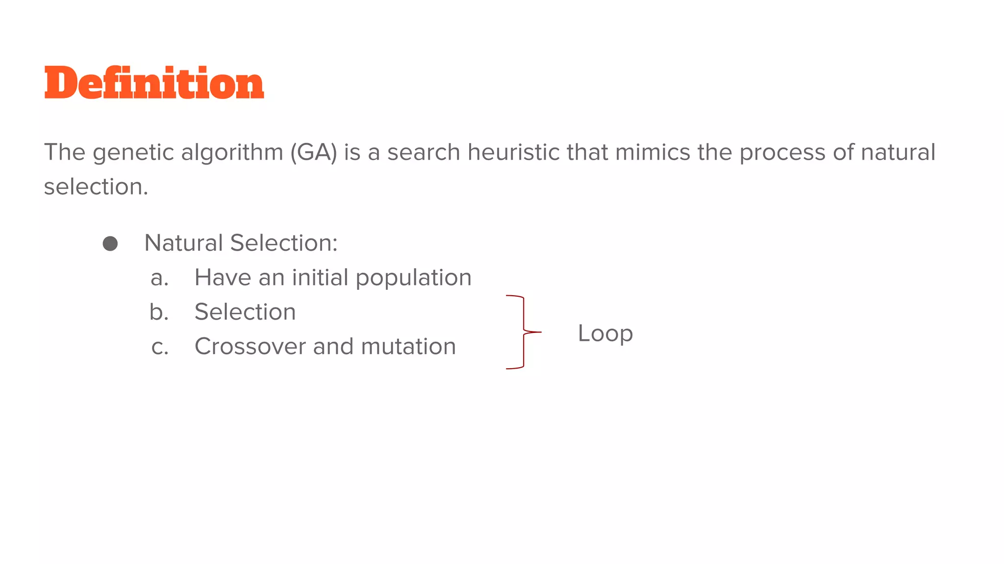 Introduction to the Genetic Algorithm | PDF
