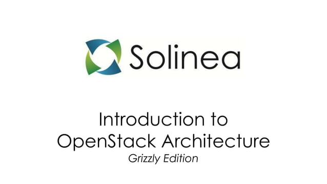 Introduction to OpenStack Architecture | PPTX