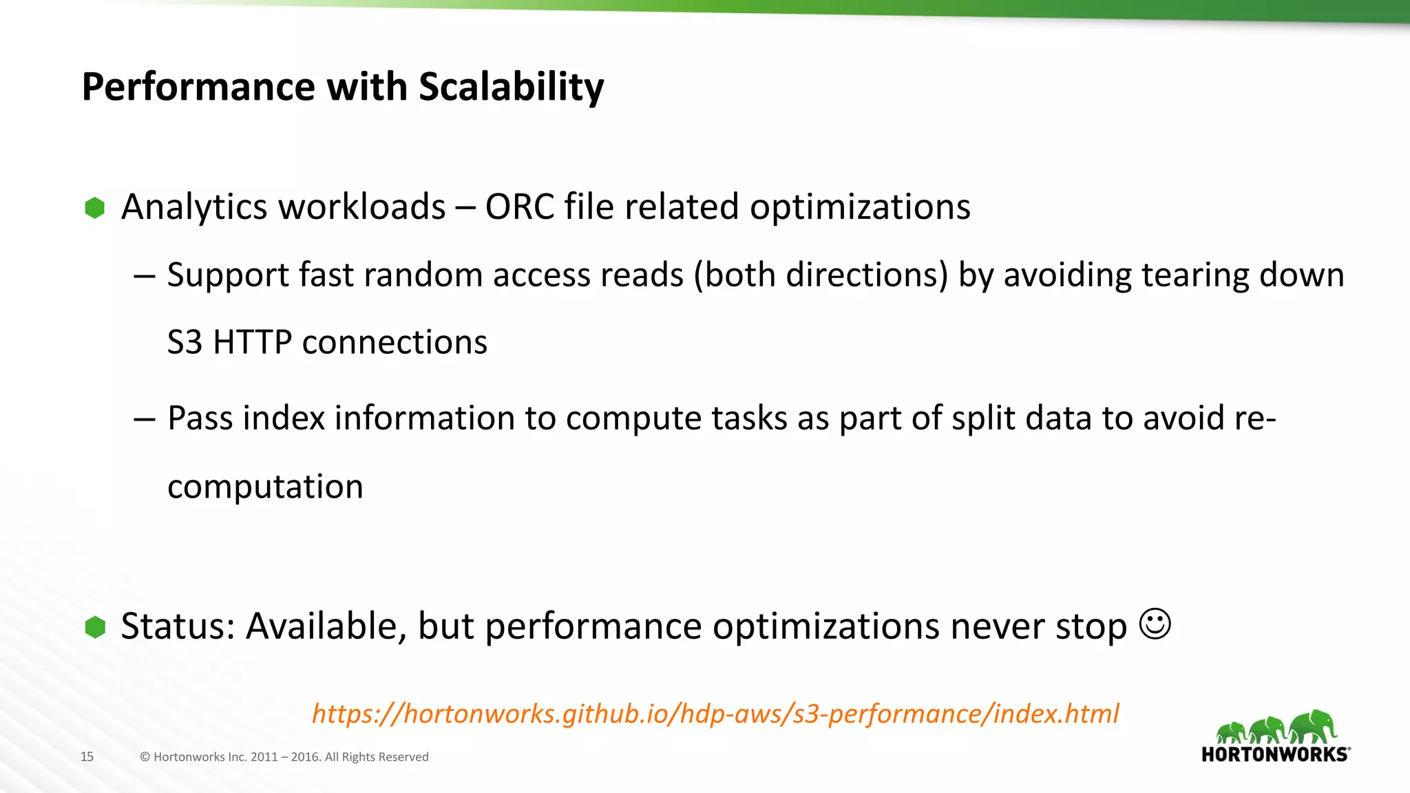 Introduction to Hortonworks Data Cloud for AWS | PDF