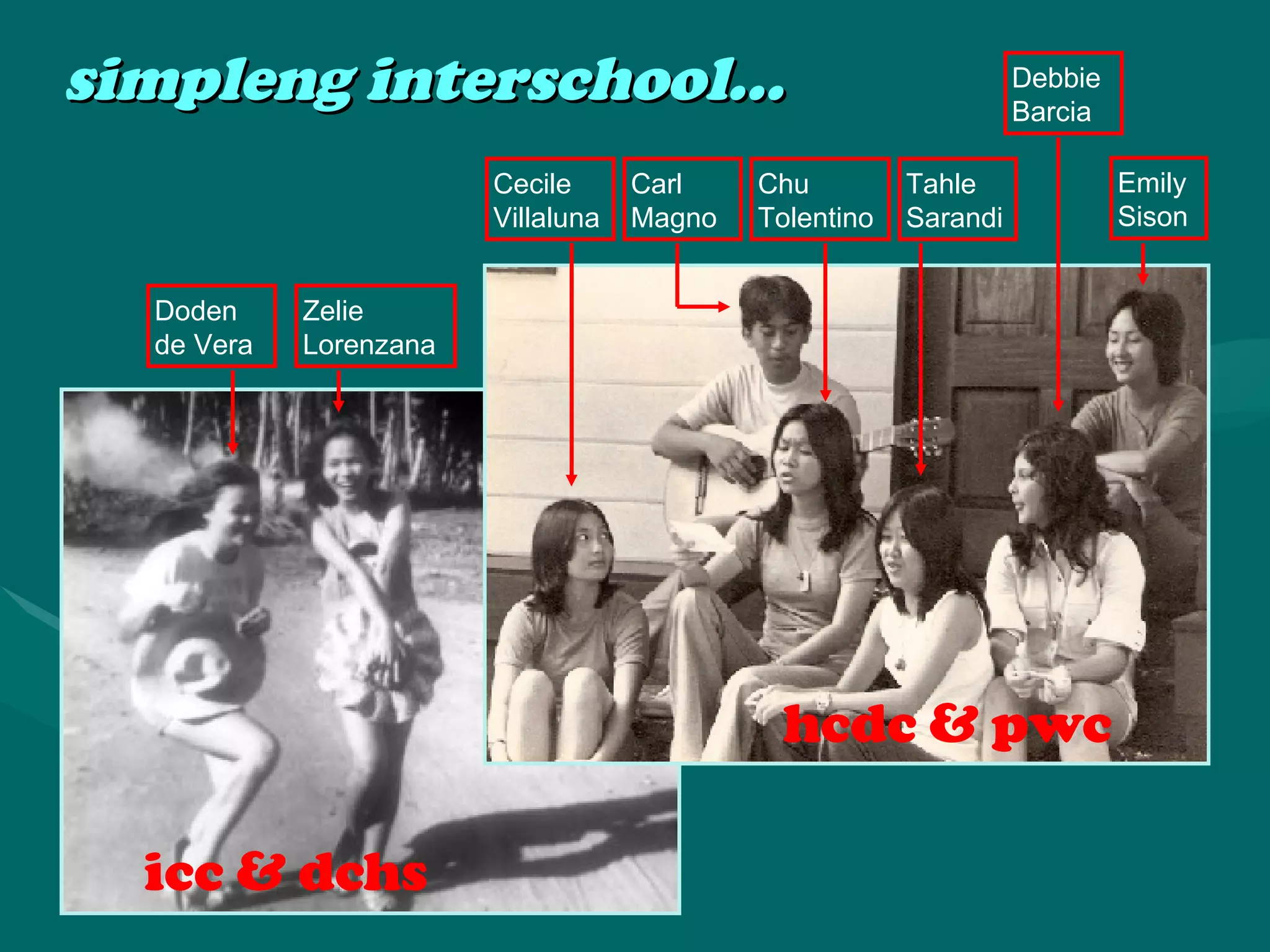 Intro, Interclass, Interschool & Meetings | PPT