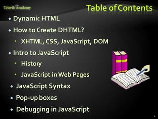 Intro JS Development by Telerik Academy | PPT