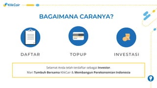 Introduction Fintech Peer-to-Peer Lending KlikCair | PDF