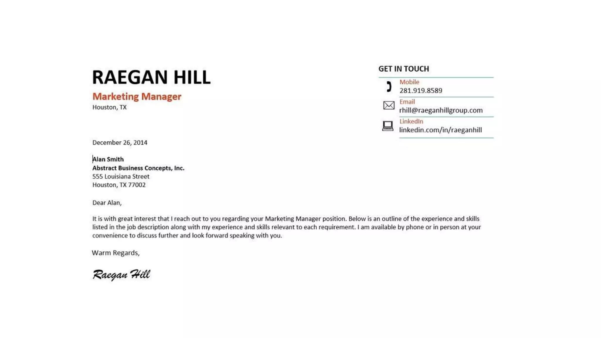 Intro letter-sample | PPT