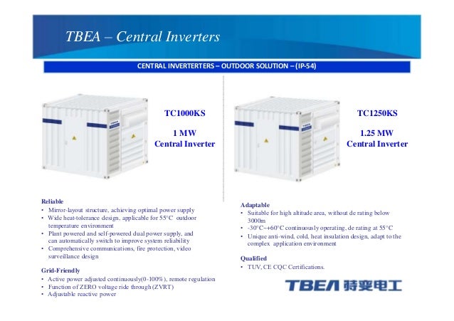 TBEA INVERTER-CENTRAL-500KW,630KW,1MW -SOLAR