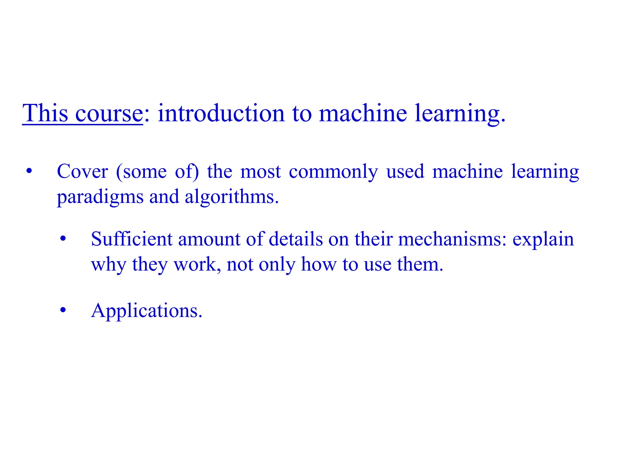Machine Learning Slides Lecture 1 On Introduction Ppt
