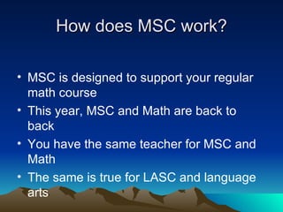 Intro MSC 2007 | PPT