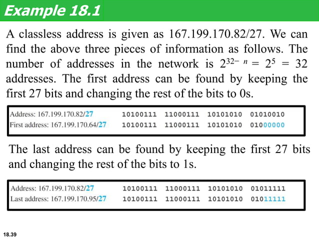 Intro-network layer-chapter-18_forouzan.ppt | Computer Networking | Computing