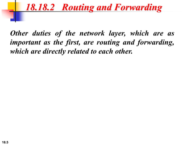 Intro Network Layer Chapter 18forouzanppt Computer Networking Computing