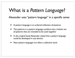 Pattern Languages — An Approach to Holistic Knowledge Representation | PDF