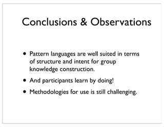 Pattern Languages — An Approach to Holistic Knowledge Representation | PDF