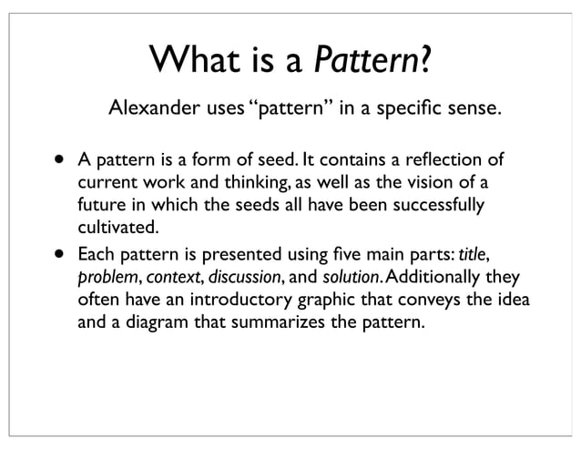 Pattern Languages — An Approach to Holistic Knowledge Representation | PDF
