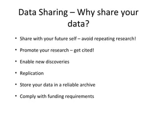 Introduction to Research Data Management for postgraduate students | PPT