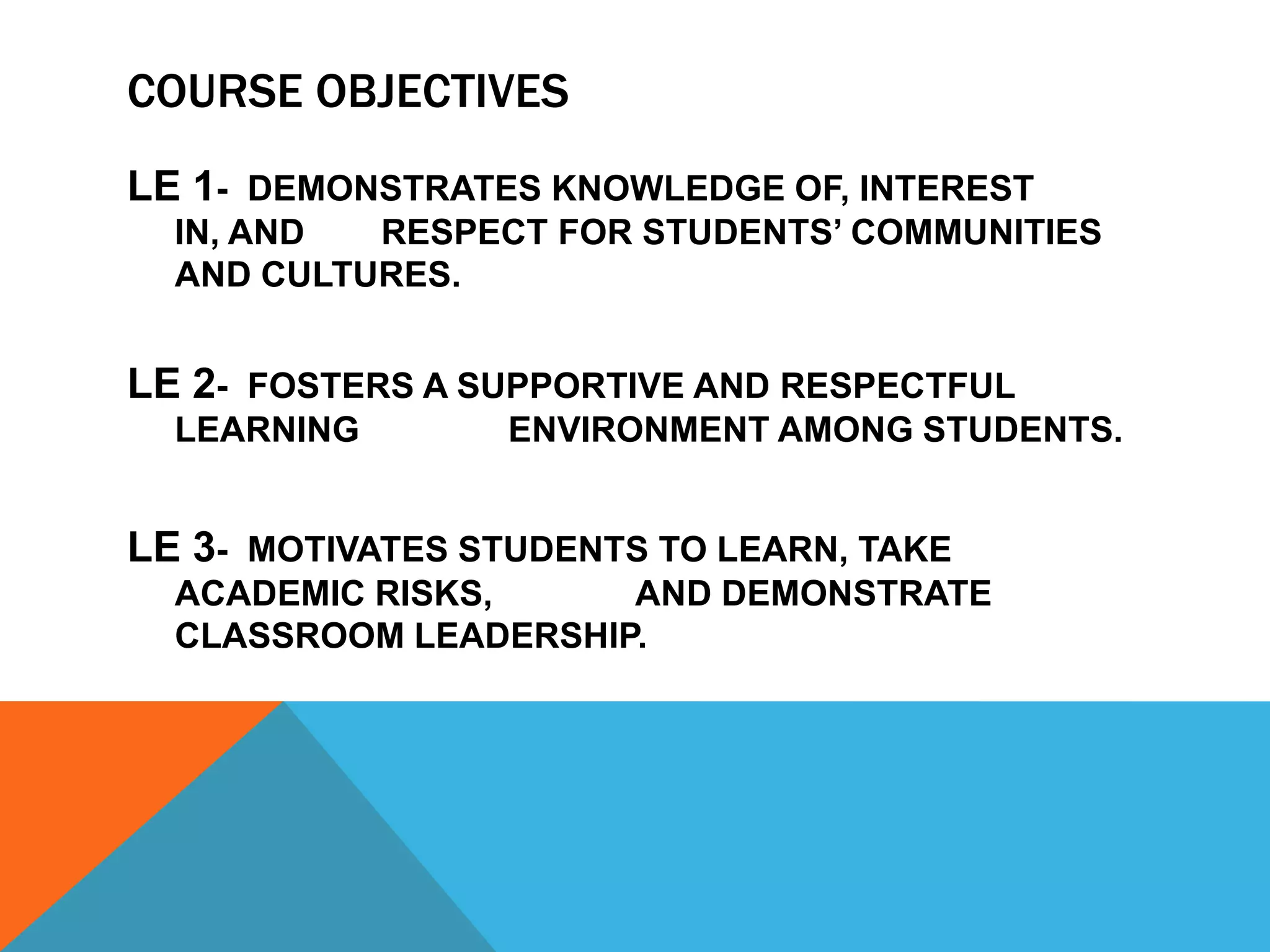 Intro. to Positive Classroom Culture and Climate | PPTX