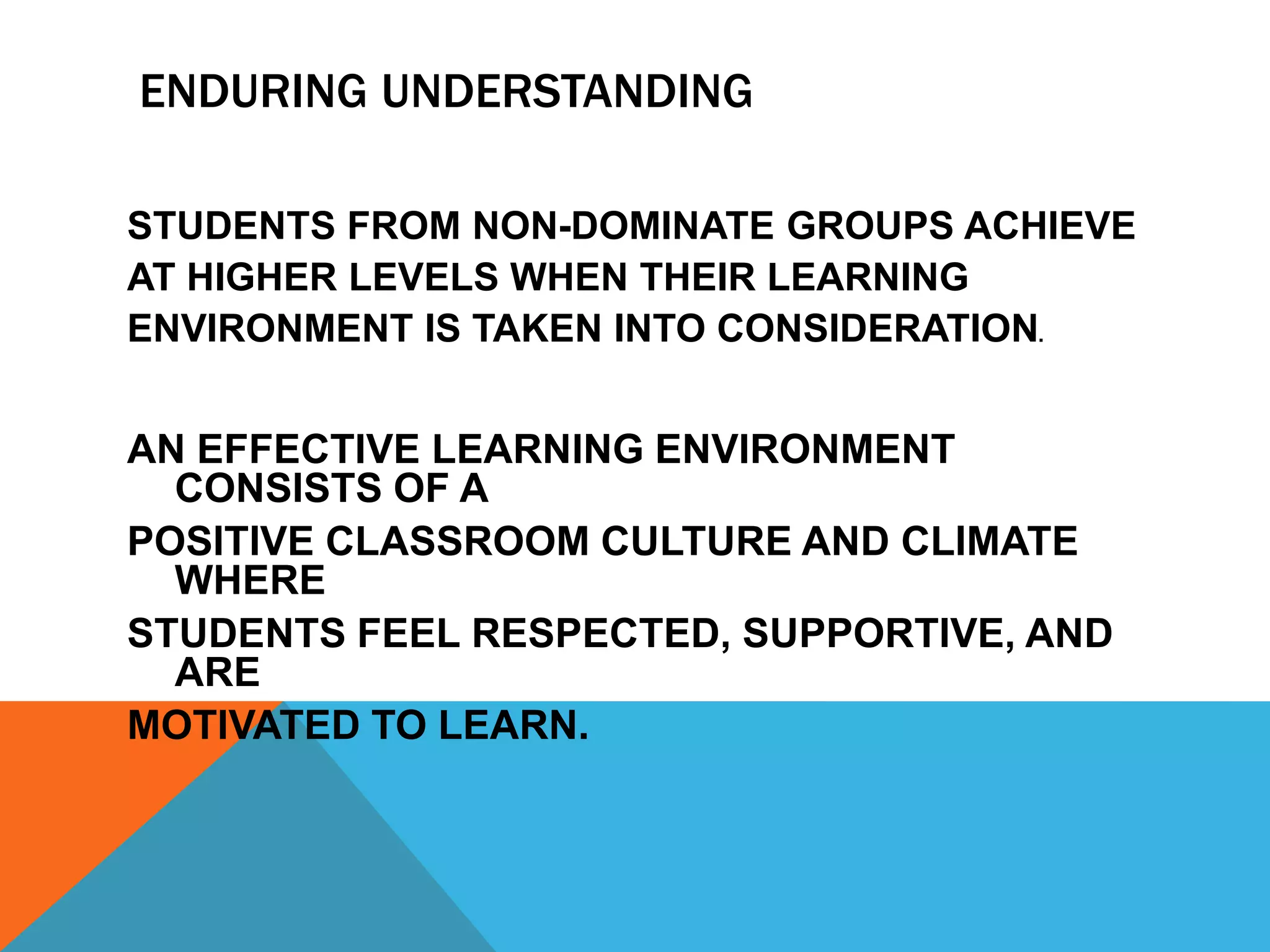 Intro. to Positive Classroom Culture and Climate | PPTX