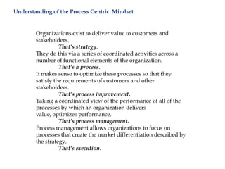 Intro process-centric-organizations | PPTX | Business Administration ...