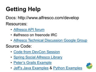 Intro to the Alfresco Public API | PPT