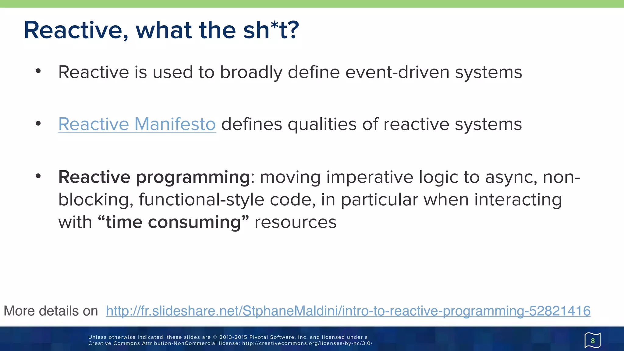 Introduction to Reactive Streams and Reactor 2.5 | PPT