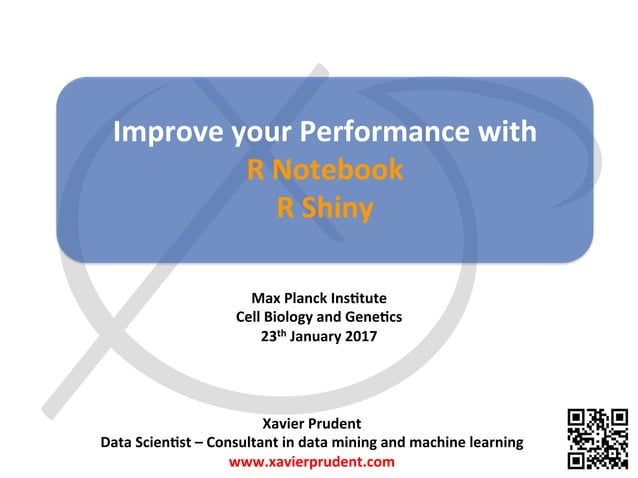 Introducing R Shiny and R notebook: R collaborative tools | PPT