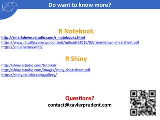 Introducing R Shiny and R notebook: R collaborative tools | PDF | Computing | Technology & Computing