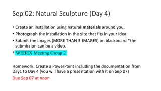 Intro sculpture installation | PPTX