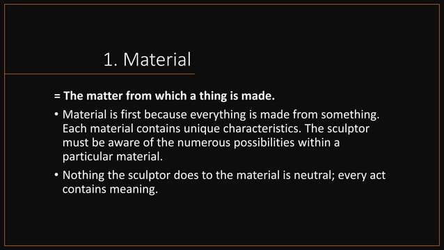 Intro sculpture installation | PPTX