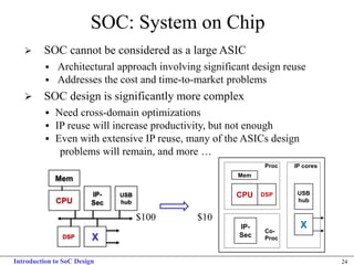 Introduction to System on chip Design - Labs and Project | PDF