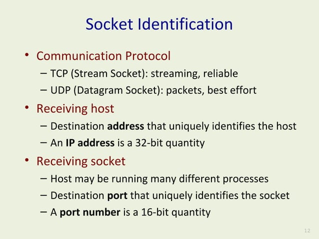 Socket Programming | PPT