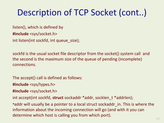 Socket Programming | PPT