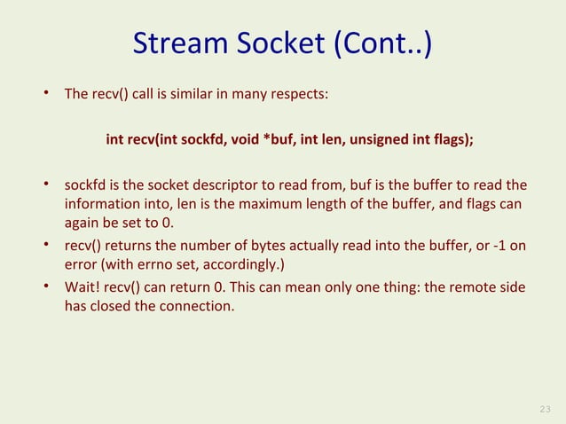 Socket Programming | PPT