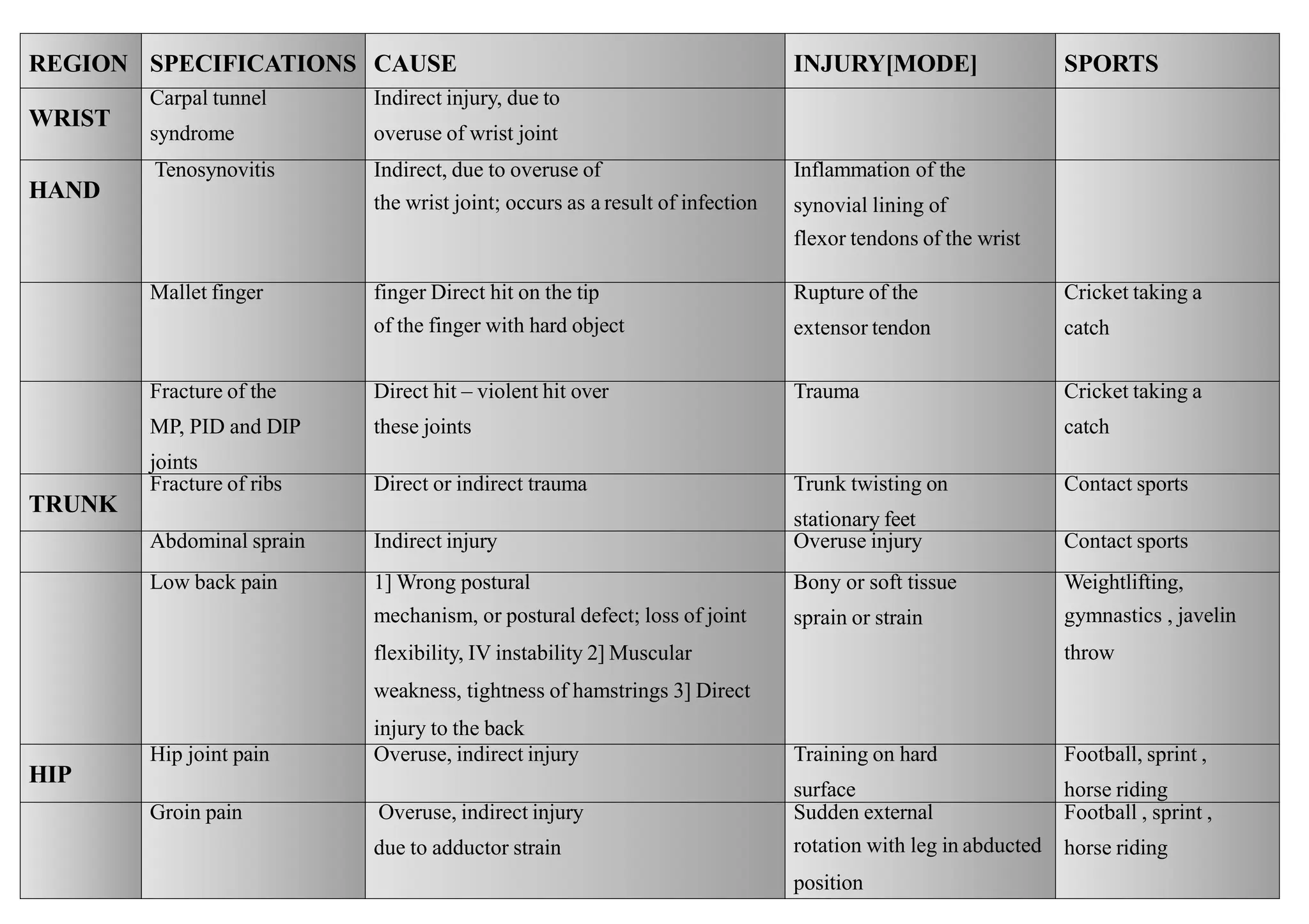 Introduction to Sports Injuries by- Dr. Anjali Rai | PPTX