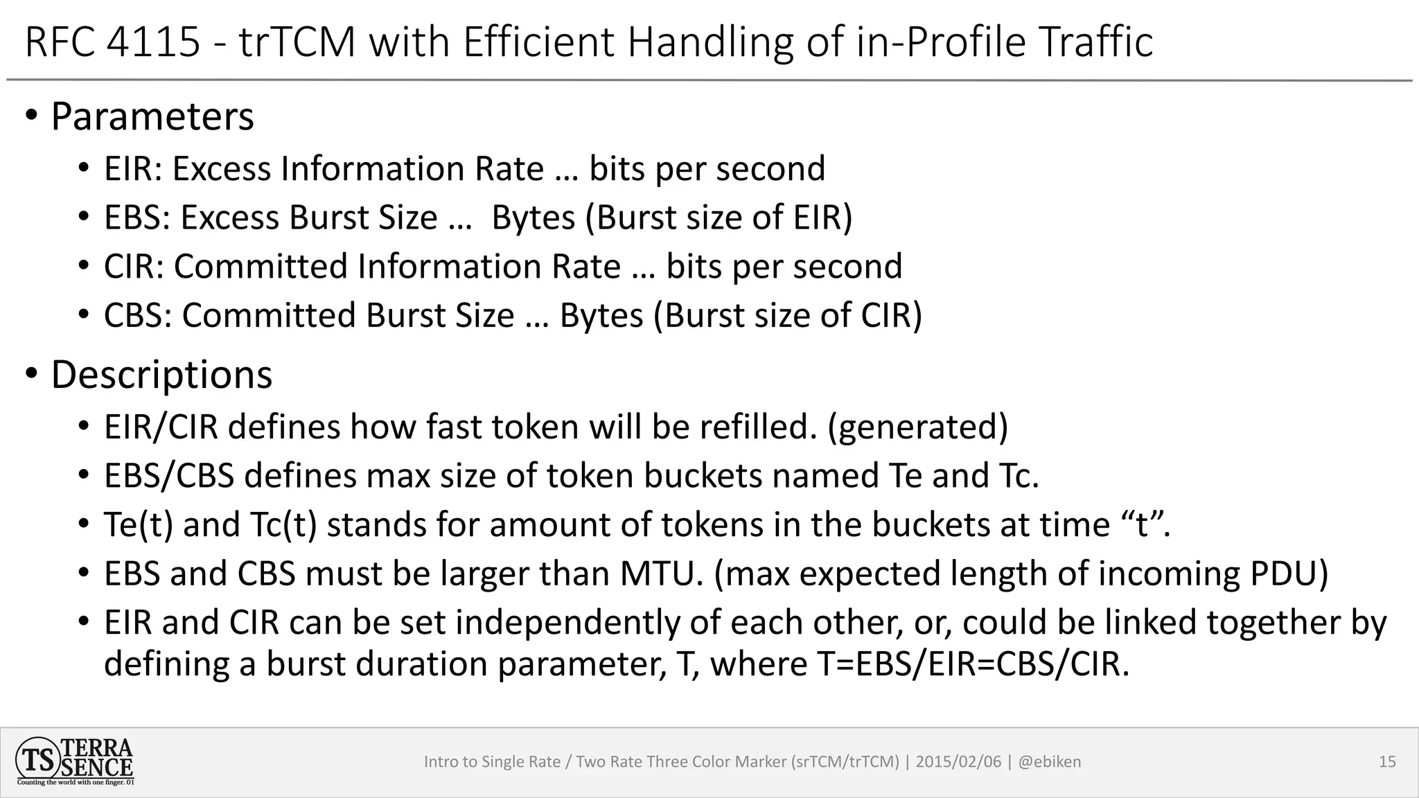 Intro to Single / Two Rate Three Color Marker (srTCM / trTCM) | PDF