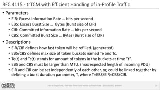 Intro to Single / Two Rate Three Color Marker (srTCM / trTCM) | PDF