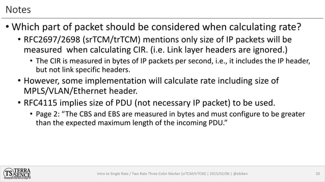 Intro to Single / Two Rate Three Color Marker (srTCM / trTCM) | PDF