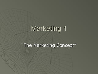 Intro the marketing concept slides | PPT